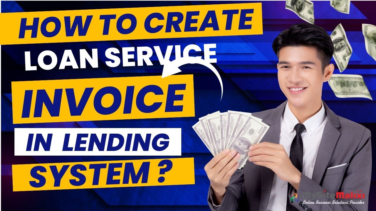 HOW TO CREATE LOAN SERVICE INVOICE IN LENDING MANAGEMENT SYSTEM? - YouTube