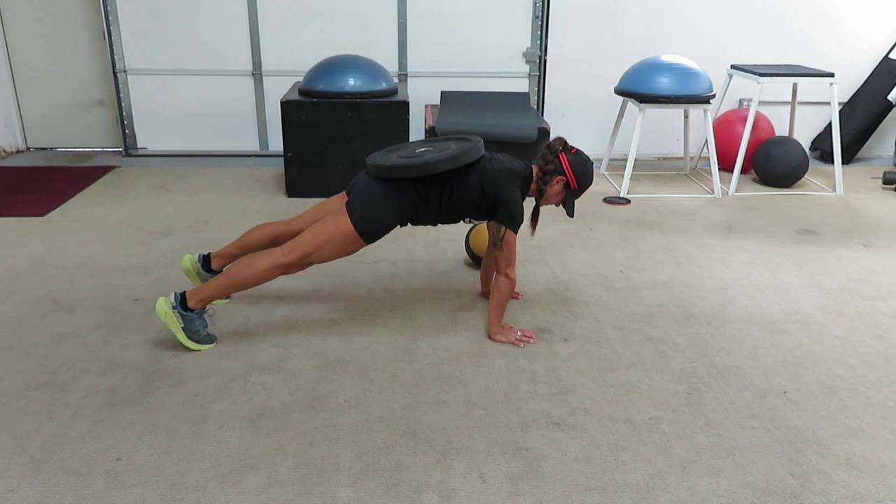 Weighted High Plank - YouTube
