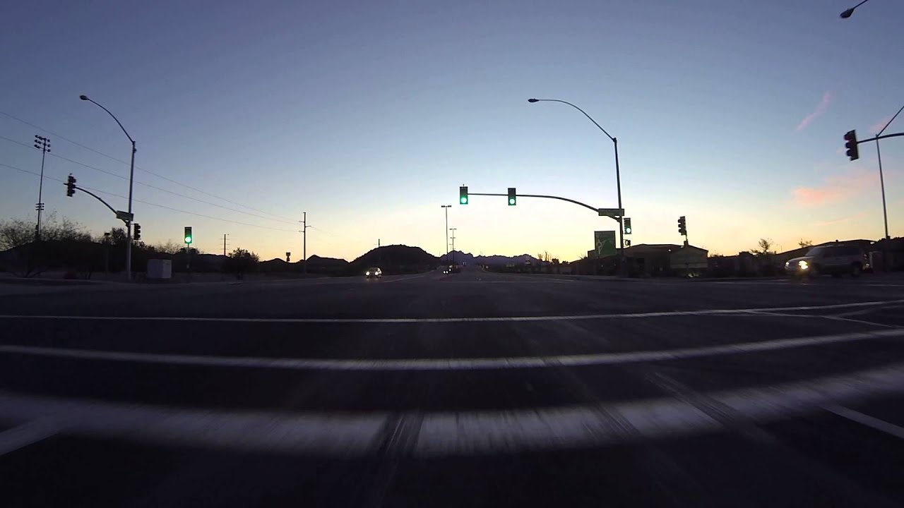 East through Mesa, Arizona on Loop 202 Red Mountain Freeway, 25 ...