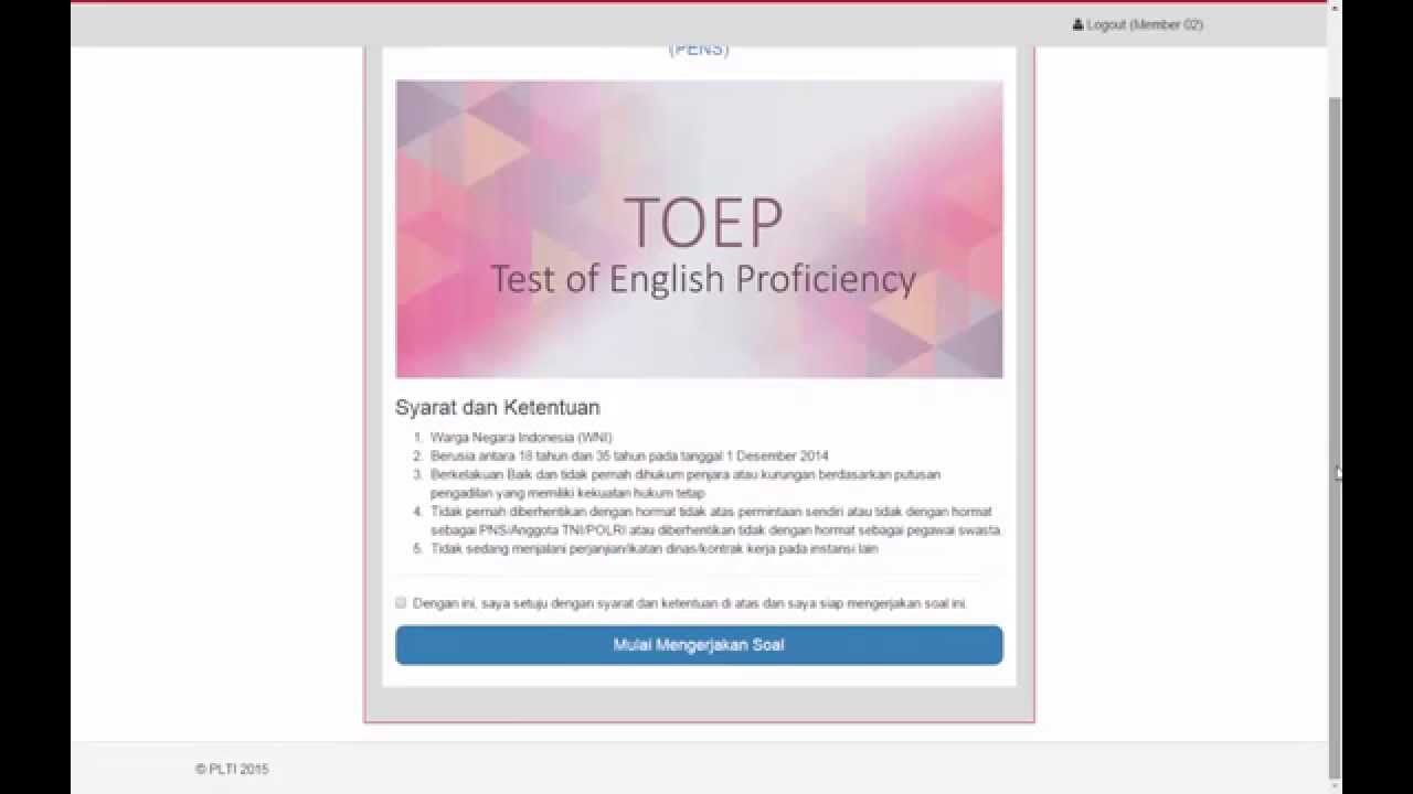 Video Tutorial Ujian TOEP - YouTube