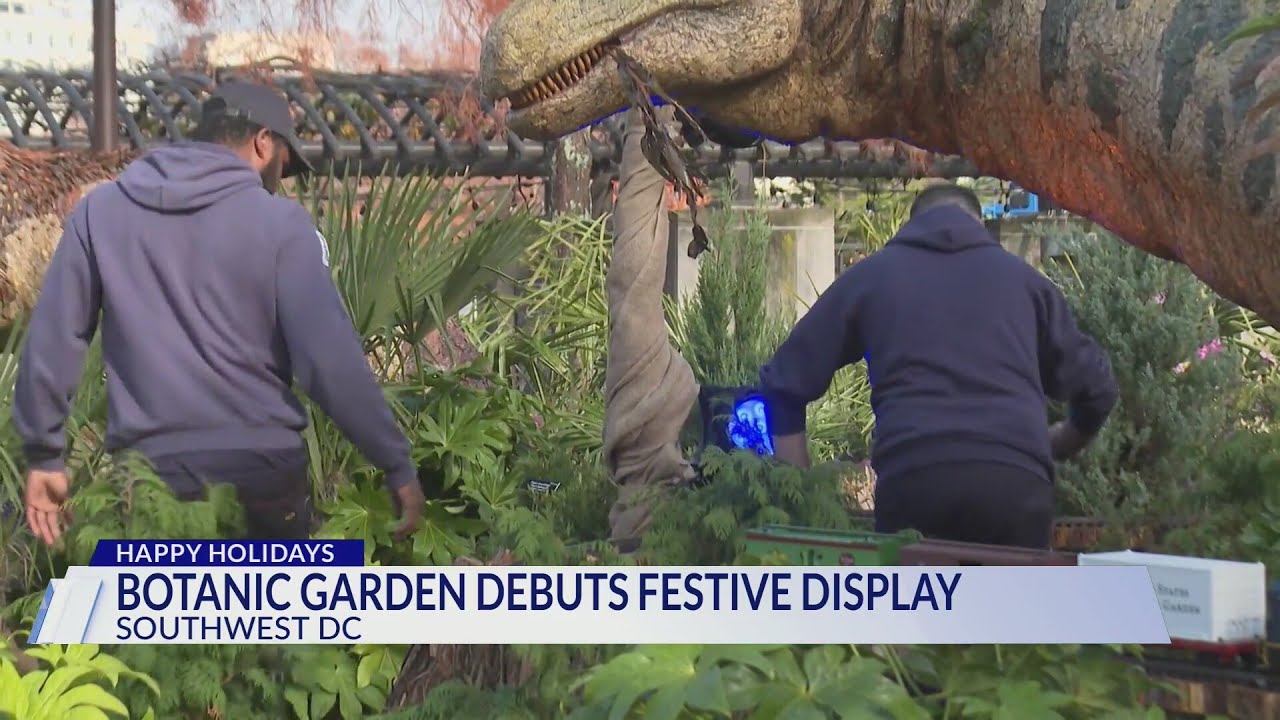 Inside the US Botanic Garden's 2025 holiday display - YouTube
