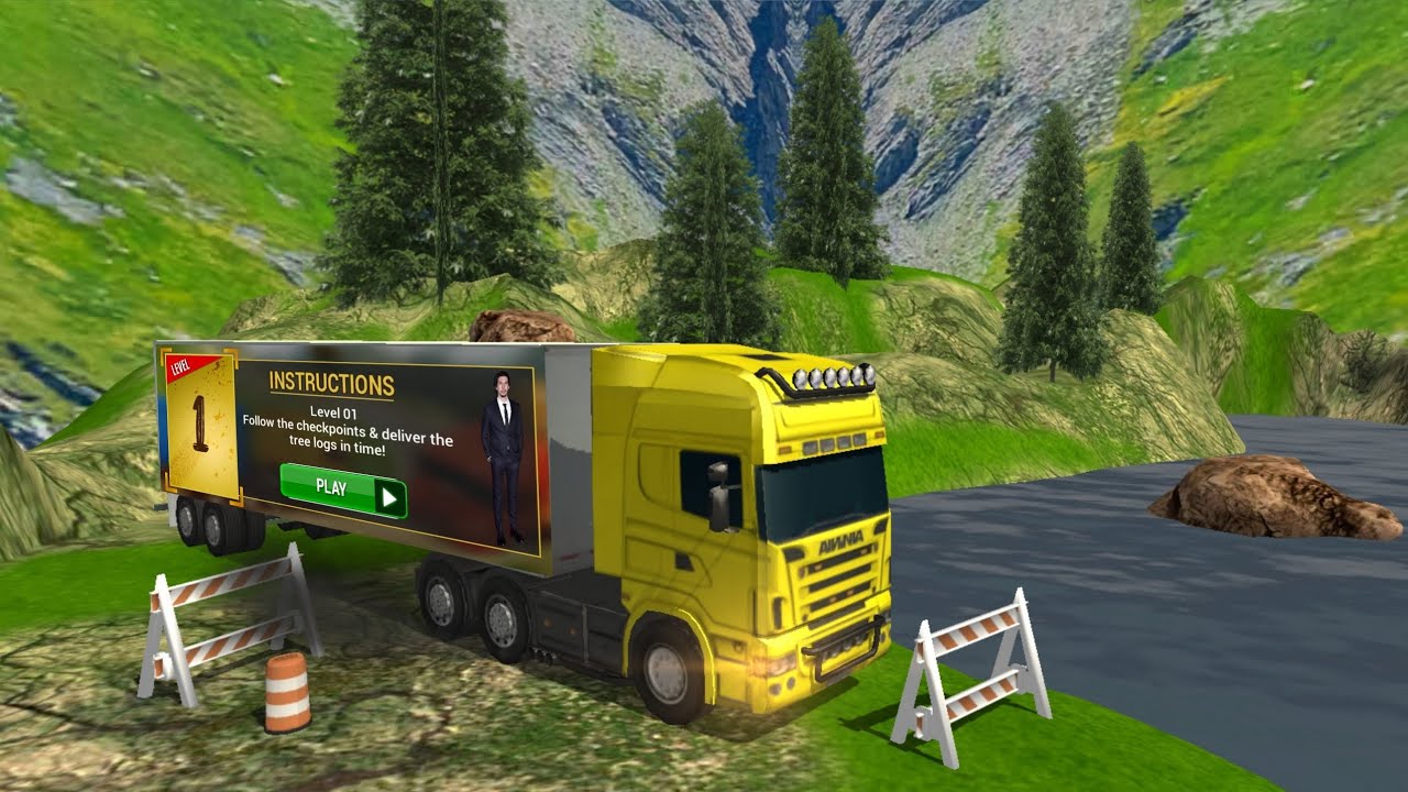 Offroad Cargo Truck Driver 3D Gameplay Level 1#truckgames #game - YouTube