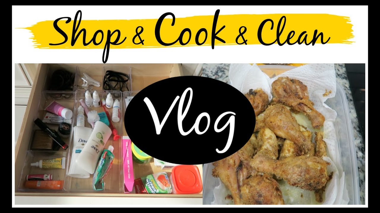 STAY AT HOME MOM CLEAN & COOK WITH ME | BATHROOM DECLUTTER | VLOG STYLE ...