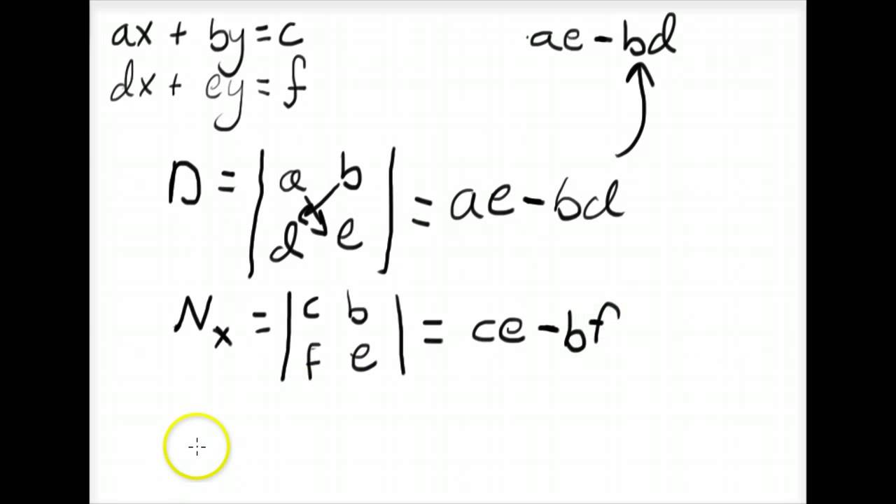 Chapter 4-3: Second Order Determinants - YouTube