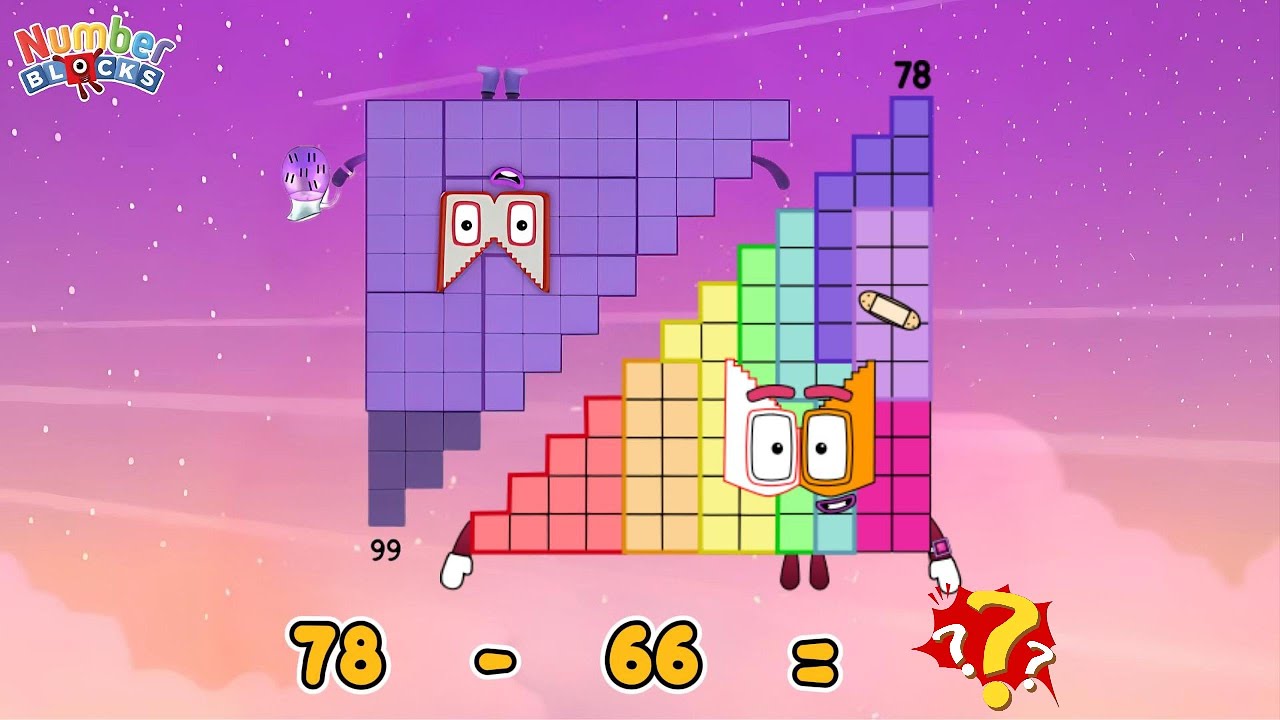 NUMBERBLOCKS STEP SQUAD CLUB SUBTRACTION | LEARN TO SUBTRACT TRIANGULAR ...