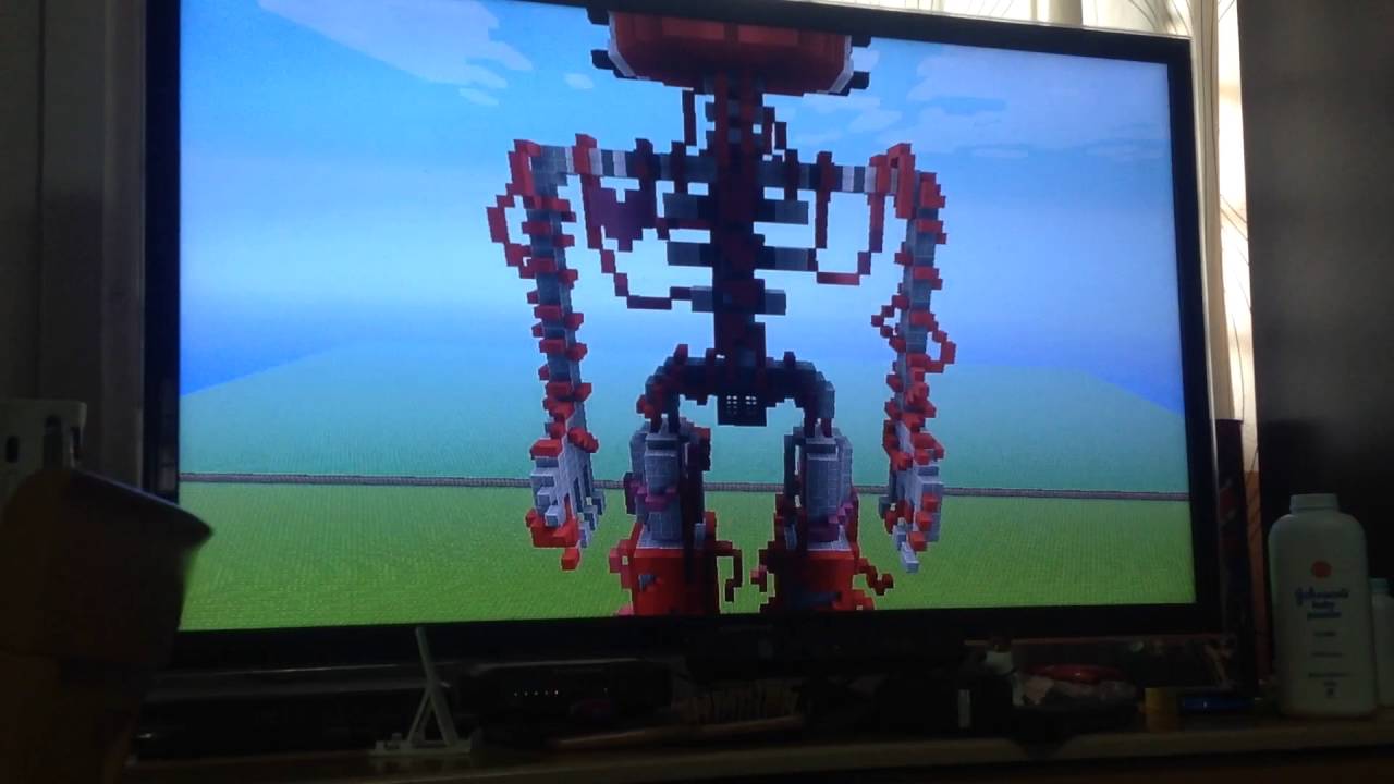 Minecraft build showcase fnaf 3 springtrap (endo skeleton) gav - YouTube