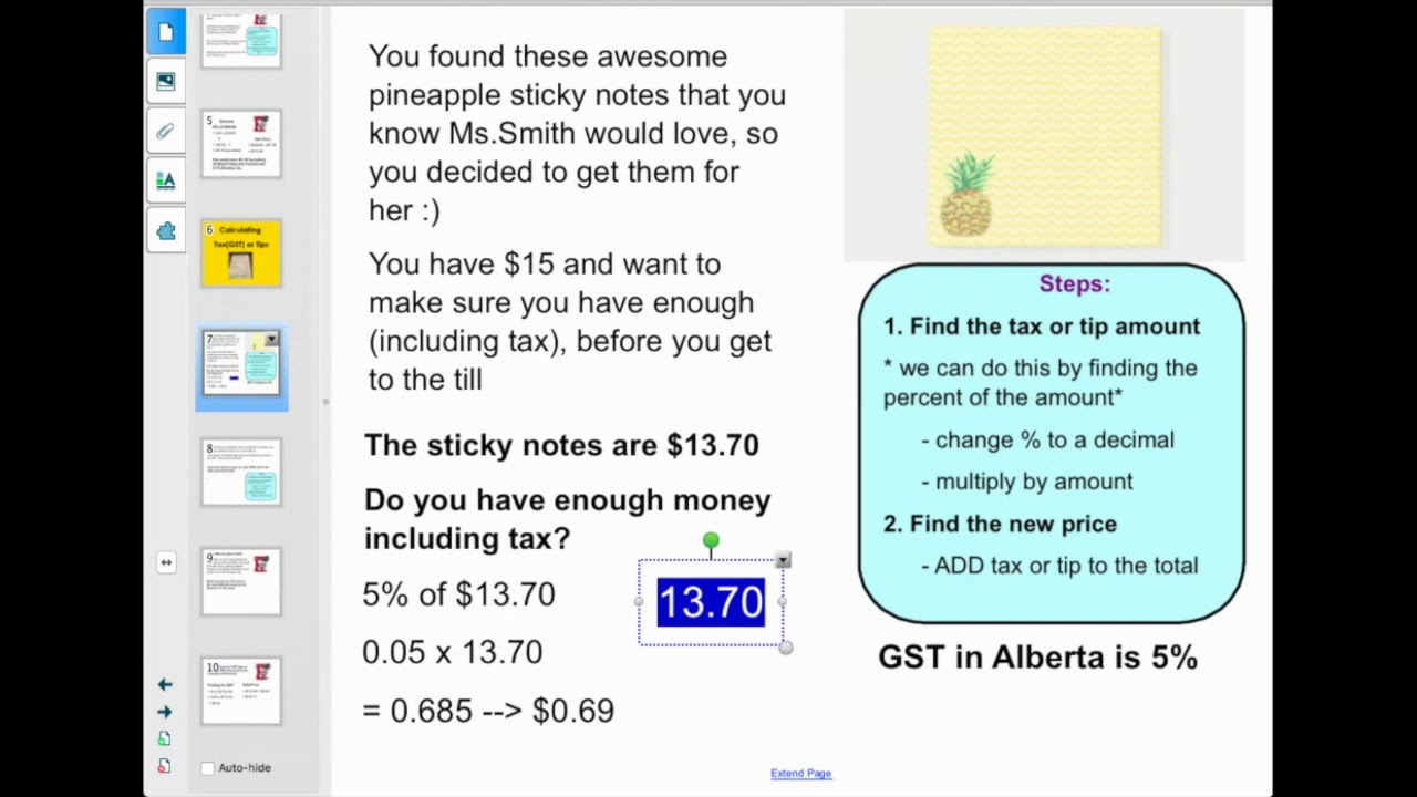 Calculating Tax and Tip - YouTube
