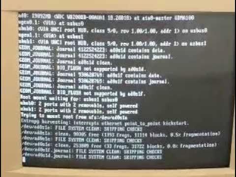FreeBSD XDMCP client booting - YouTube