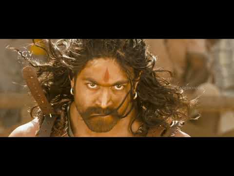Yash As Bahubali Super Sword Fighting Action Scene | Gajakesari Kannada Movie
