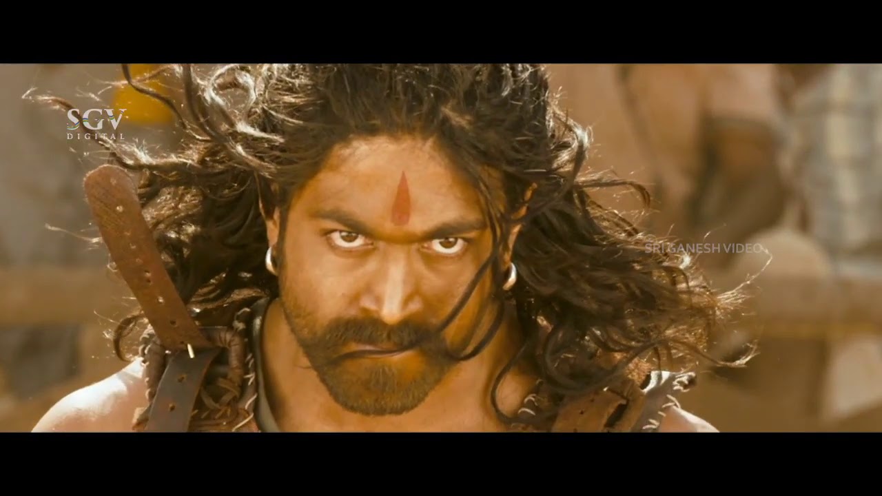 Yash As Bahubali Super Sword Fighting Action Scene | Gajakesari Kannada ...
