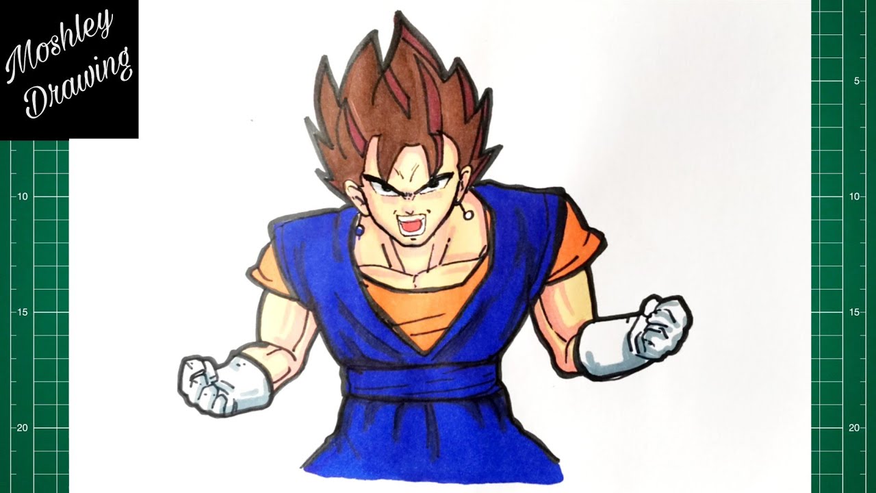 How to Draw Vegito - Dragon Ball - YouTube