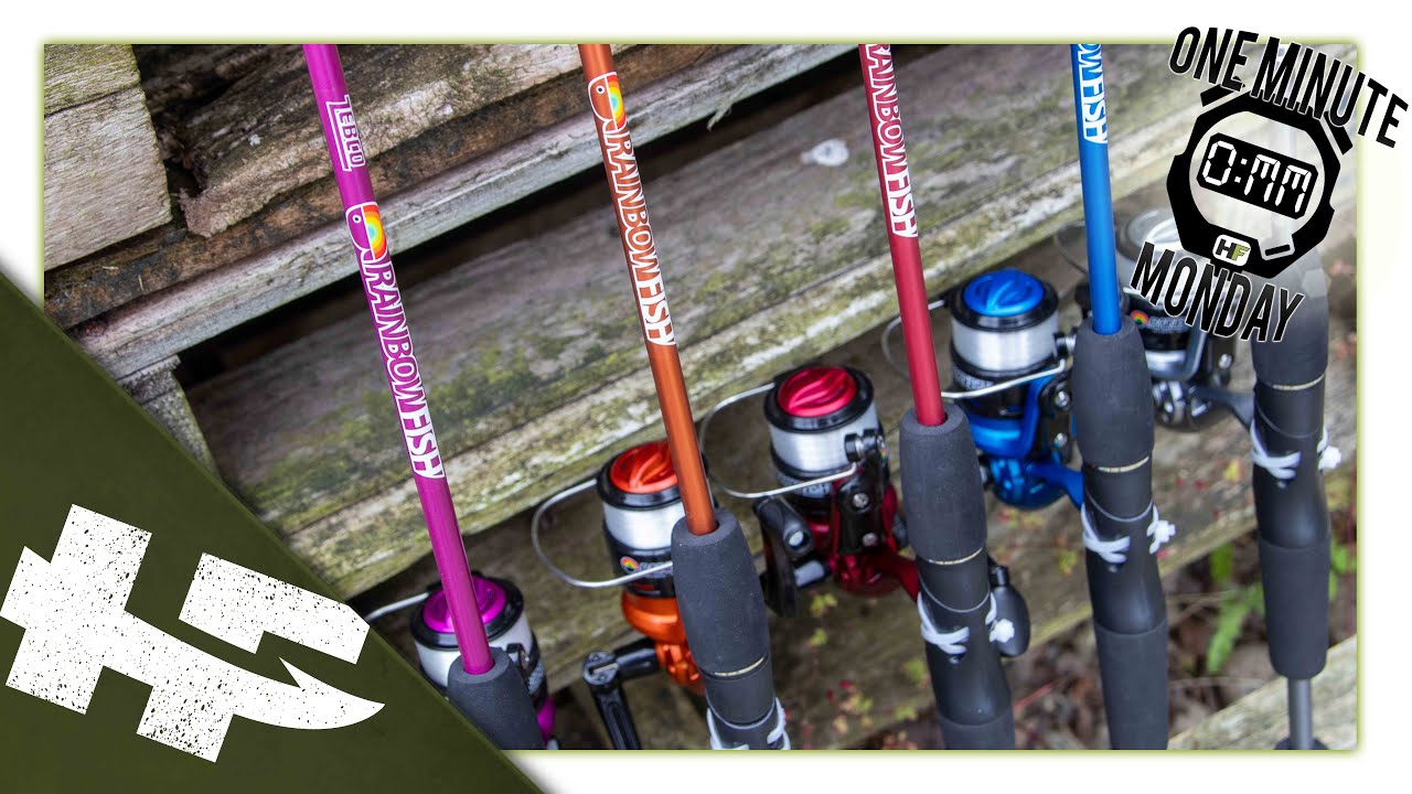One Minute Monday - Kids Zebco Rainbow Rods - YouTube