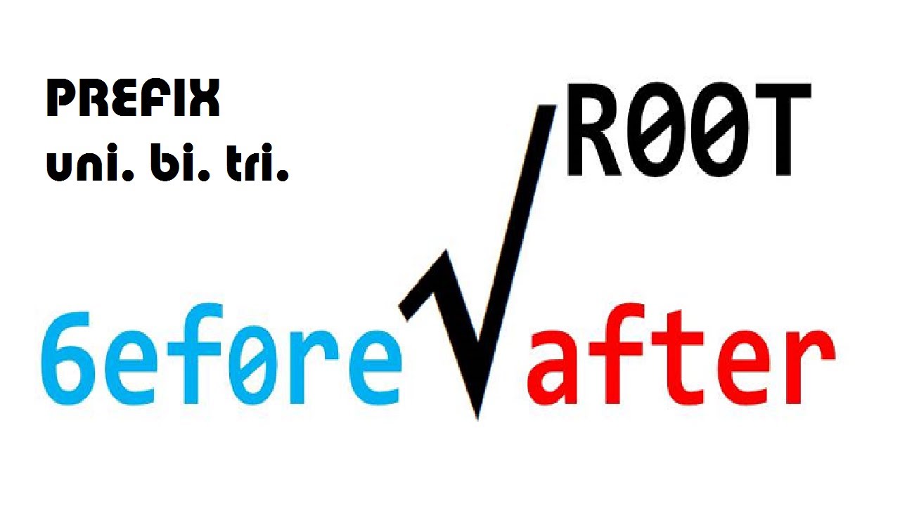 PREFIX uni. bi. tri. - YouTube