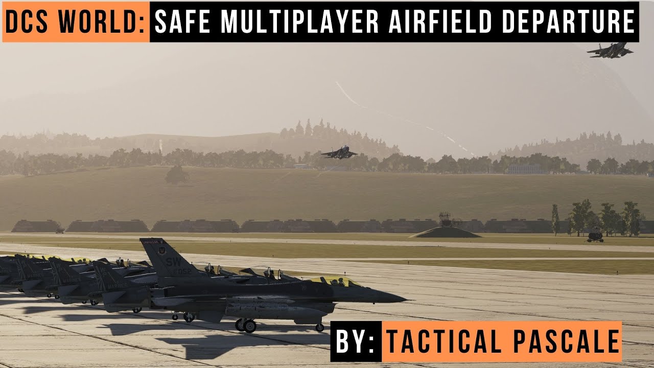 DCS WORLD | Safe multiplayer Airfield Departures - YouTube