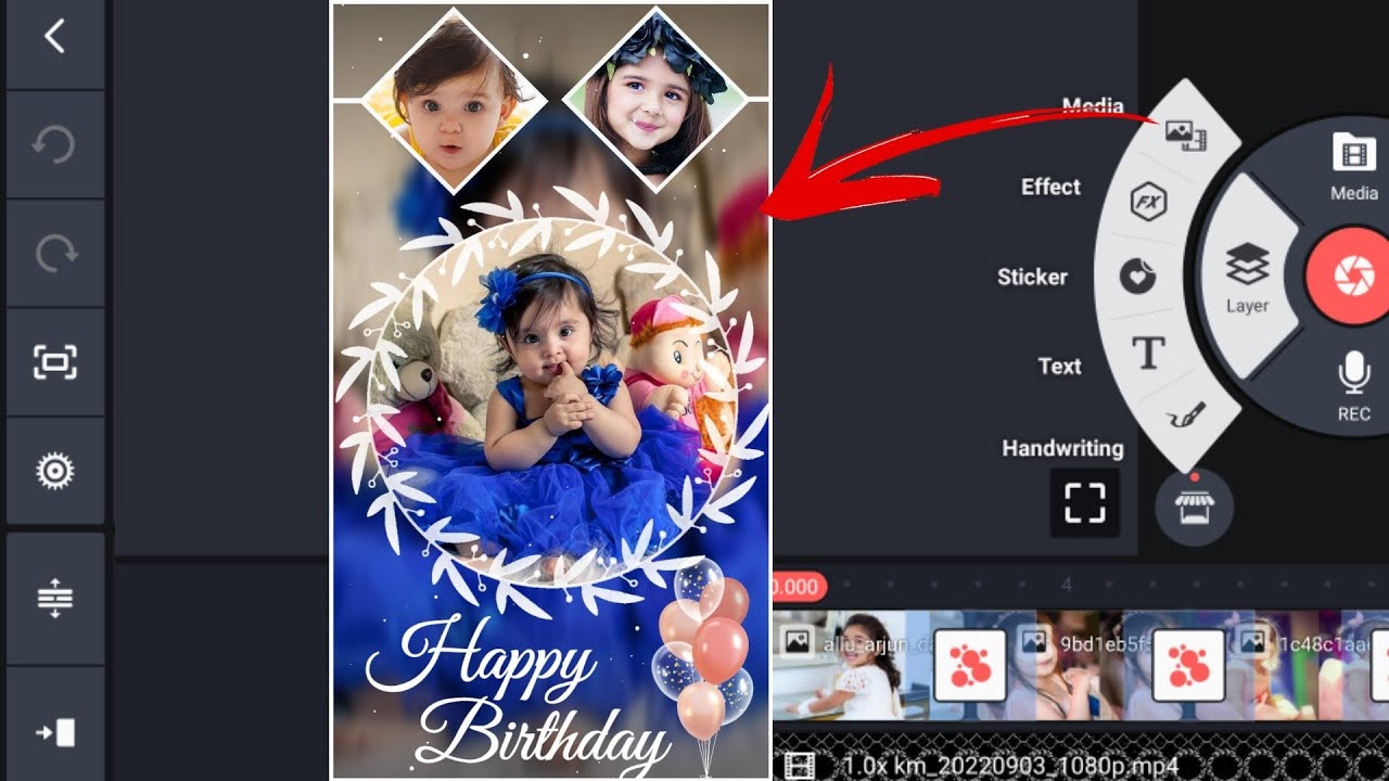 Birthday Status Video | Happy Birthday Video Editing | 1st Birthday ...