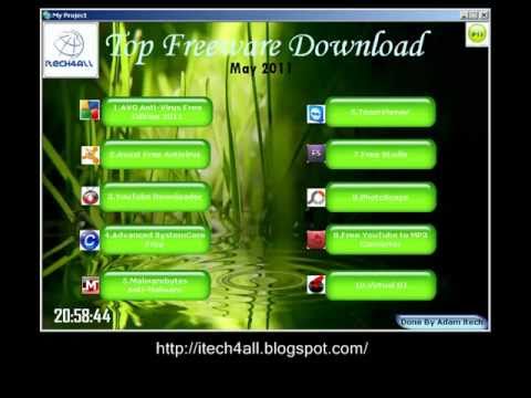 TOP 10 Most Free Software Downloads all in one CD (May 2011) - YouTube