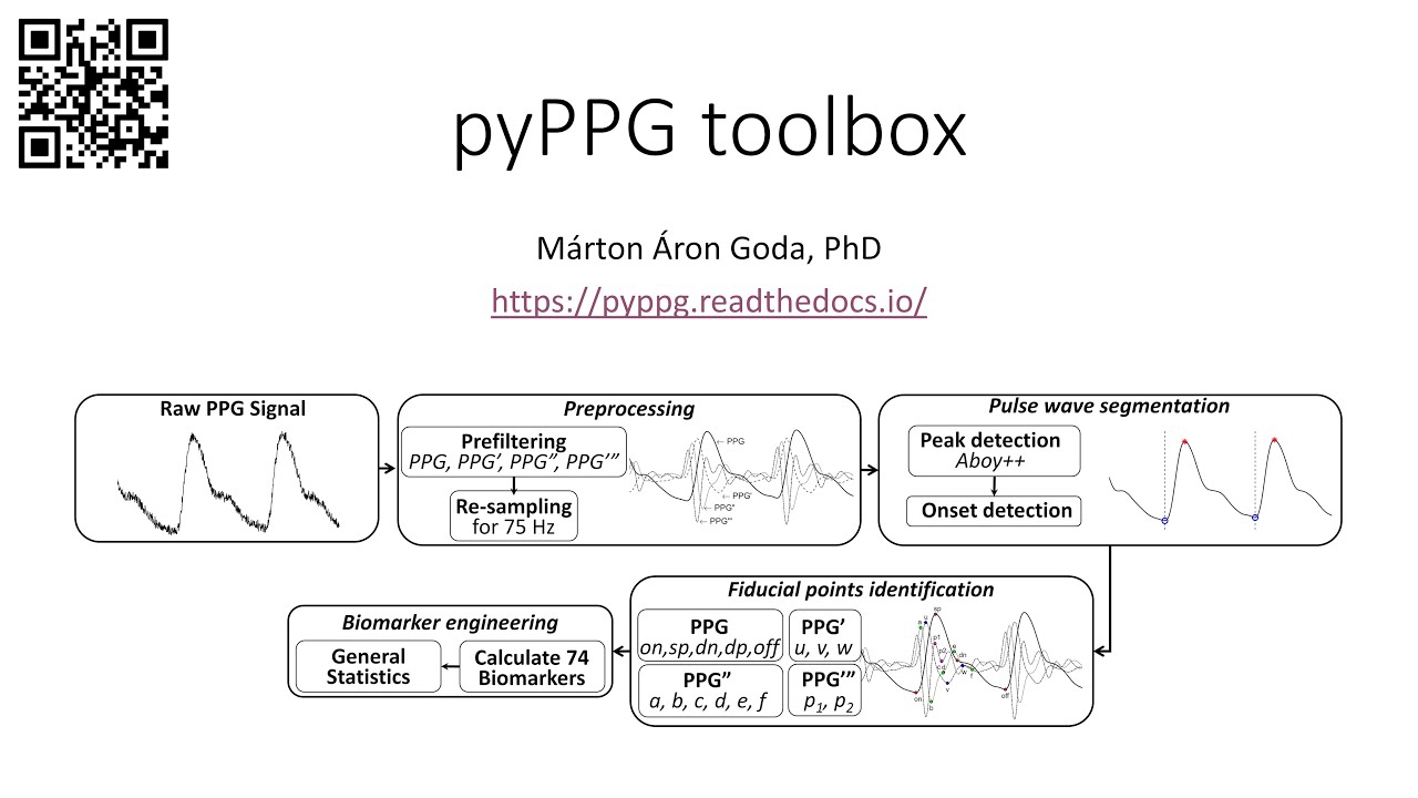 pyPPG toolbox 2023 by Dr. Marton Aron GODA, PhD - YouTube