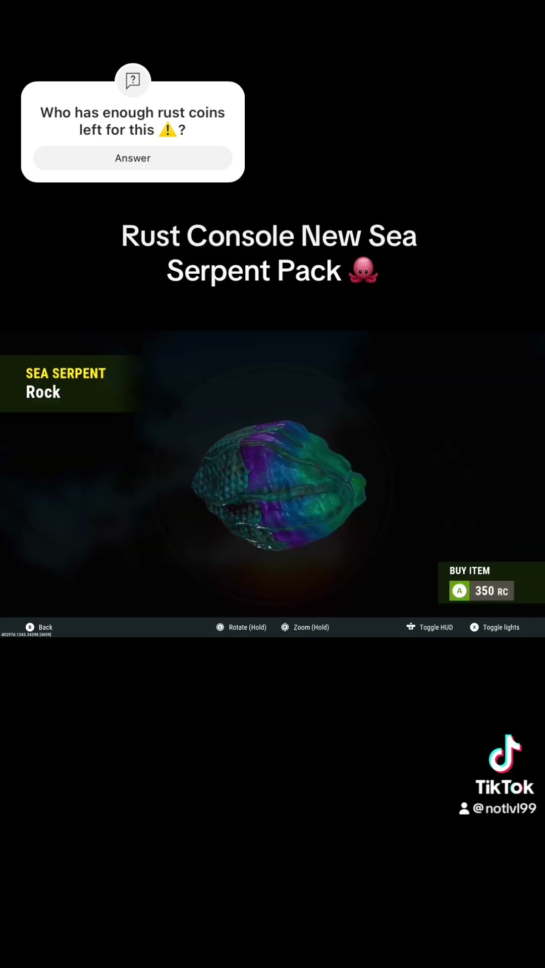 Rust Console Mew Sea Serpent Pack 🐙 #shorts #rust #rustconsole - YouTube