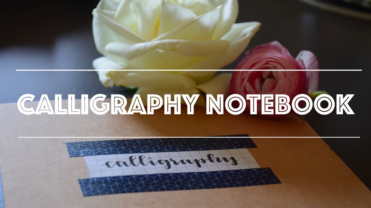 making something on my calligraphy notebook - YouTube