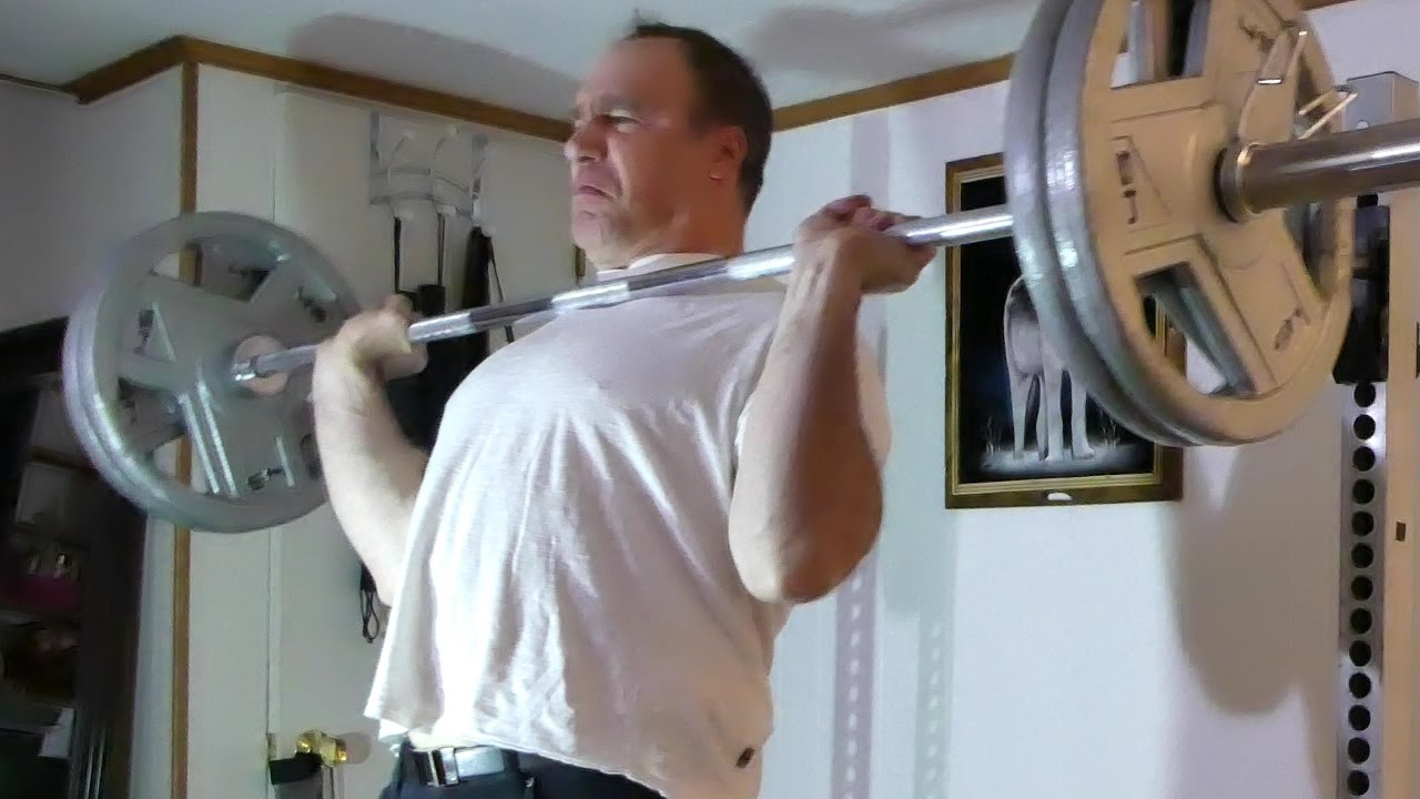 Hang Muscle Clean 225 Lbs - YouTube