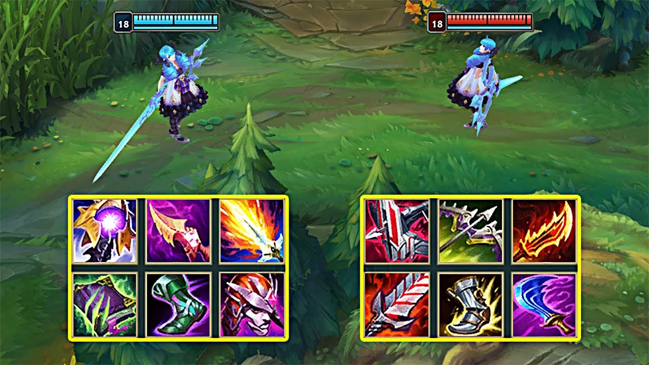 AD GWEN vs AP GWEN - League of Legends - YouTube