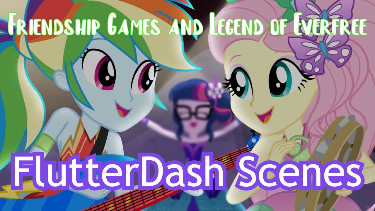 FlutterDash all scenes in MLP EG Friendship Games & Legend of Everfree ...