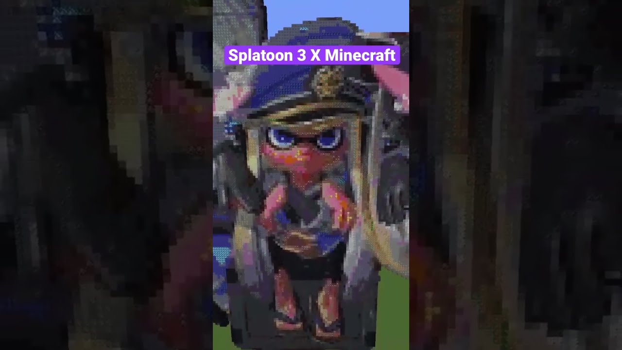 Splatoon 3 Minecraft Pixel Art - YouTube