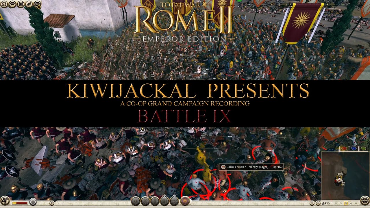 Total War: Rome II - CO-OP Grand Campaign I - Battle IX - YouTube