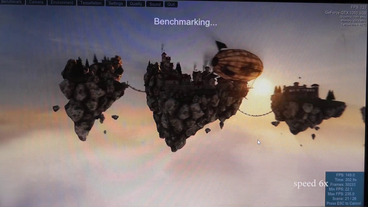 GTX 1060 Heaven 4.0 test - YouTube