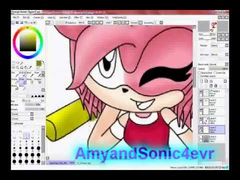 SpeedPaint- Amy Rose - YouTube