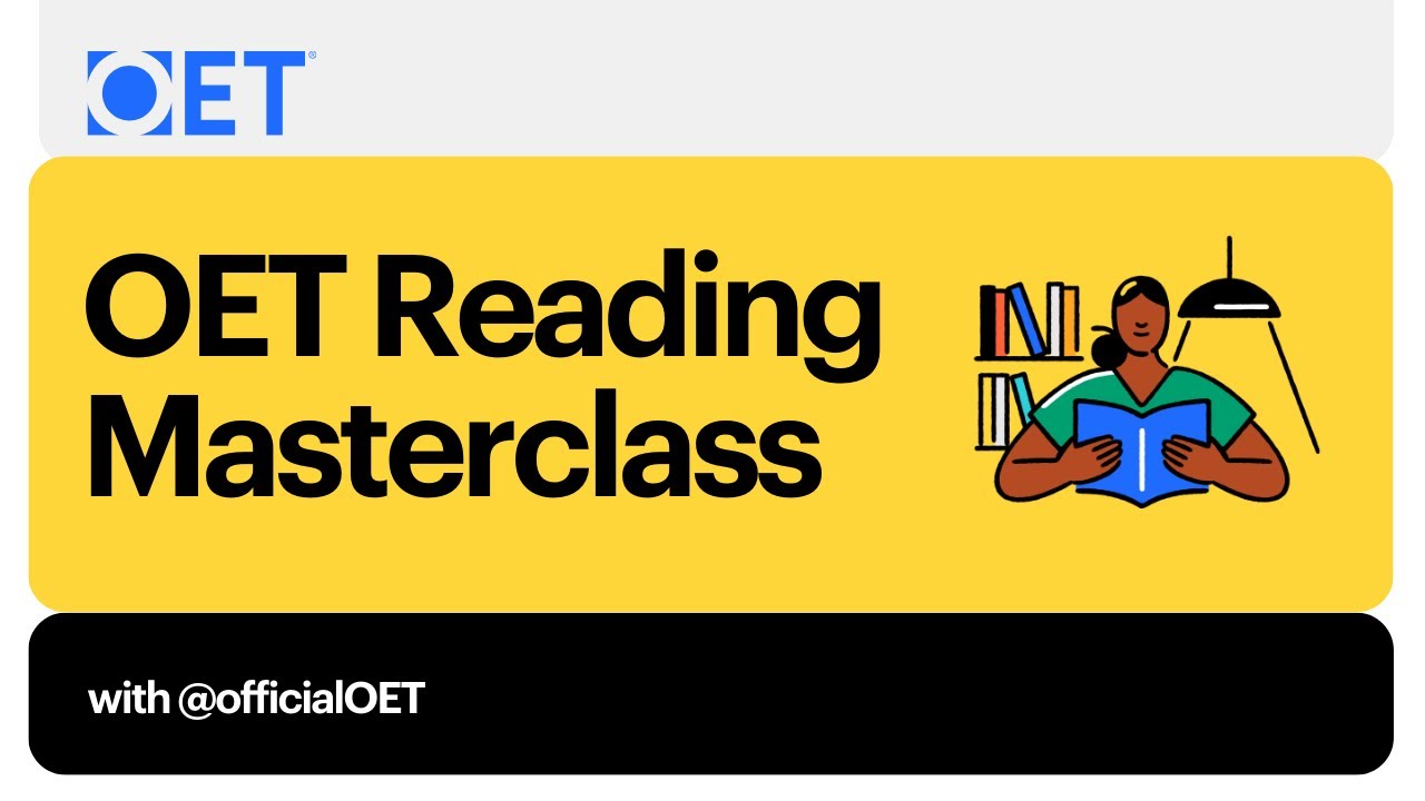 OET Reading Sub-Test Masterclass - YouTube
