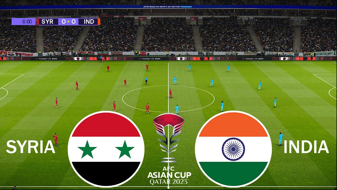 SYRIA vs INDIA | AFC ASIAN CUP 2023 QATAR | FULL MATCH ALL GOALS | PES ...