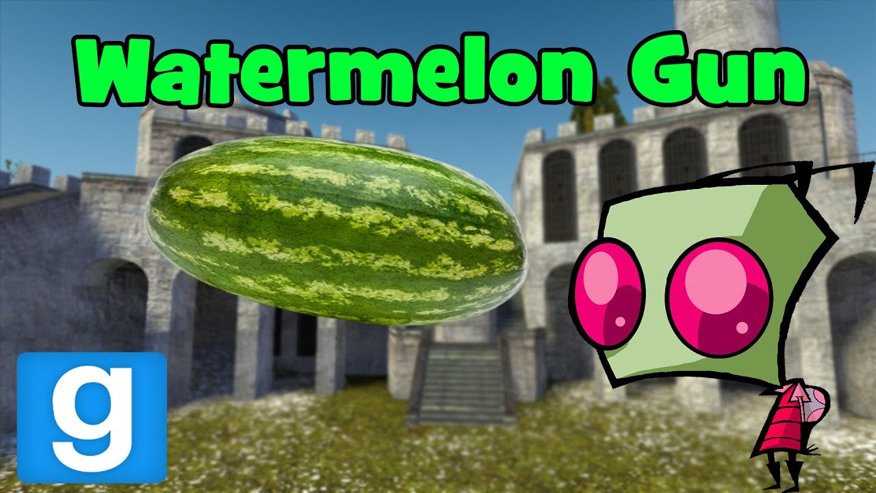 Garry's Mod | Watermelon Gun | Gmod Sandbox - YouTube