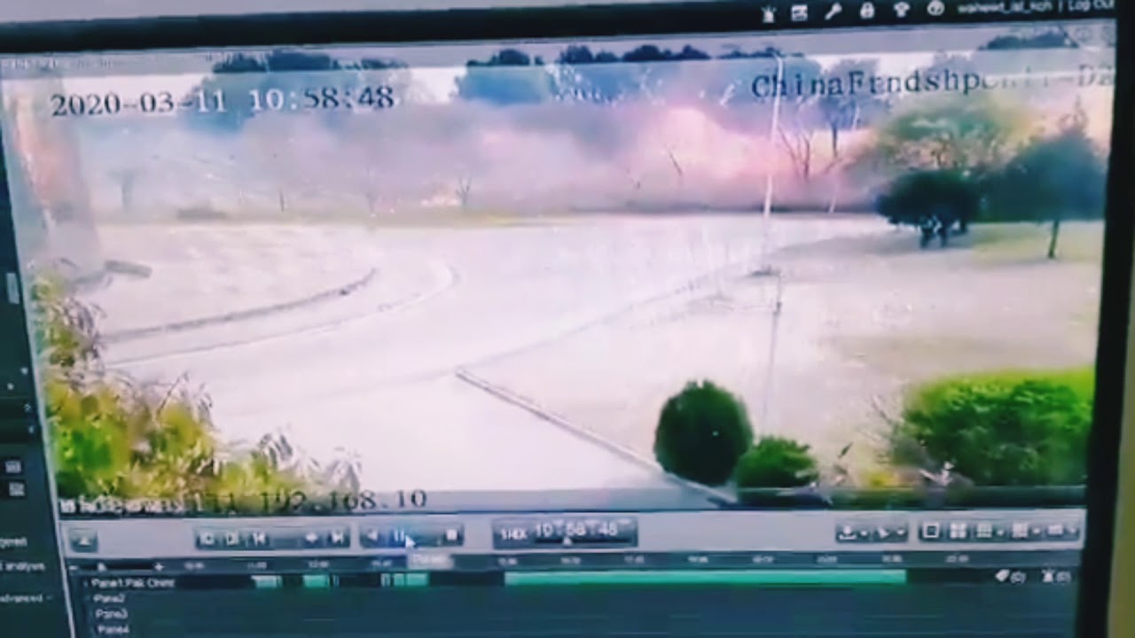 CCTV footage of Wing commander Noman Akram F-16 crashing in Islamabad ...