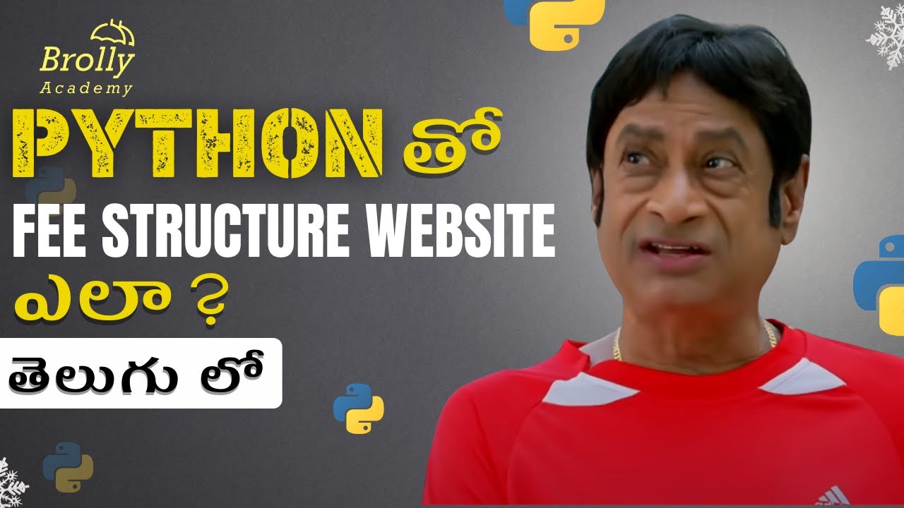 Brolly academy Fee structure webpage using python by student | Brolly Academy - YouTube