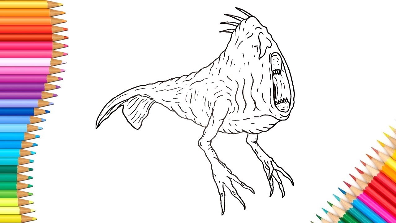 How to Draw Deep Screamer Easy - Step by Step - YouTube