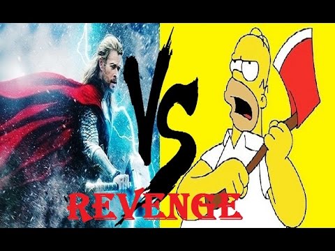 Thor Vs Homer Simpson(Revenge) 2015 HD - YouTube