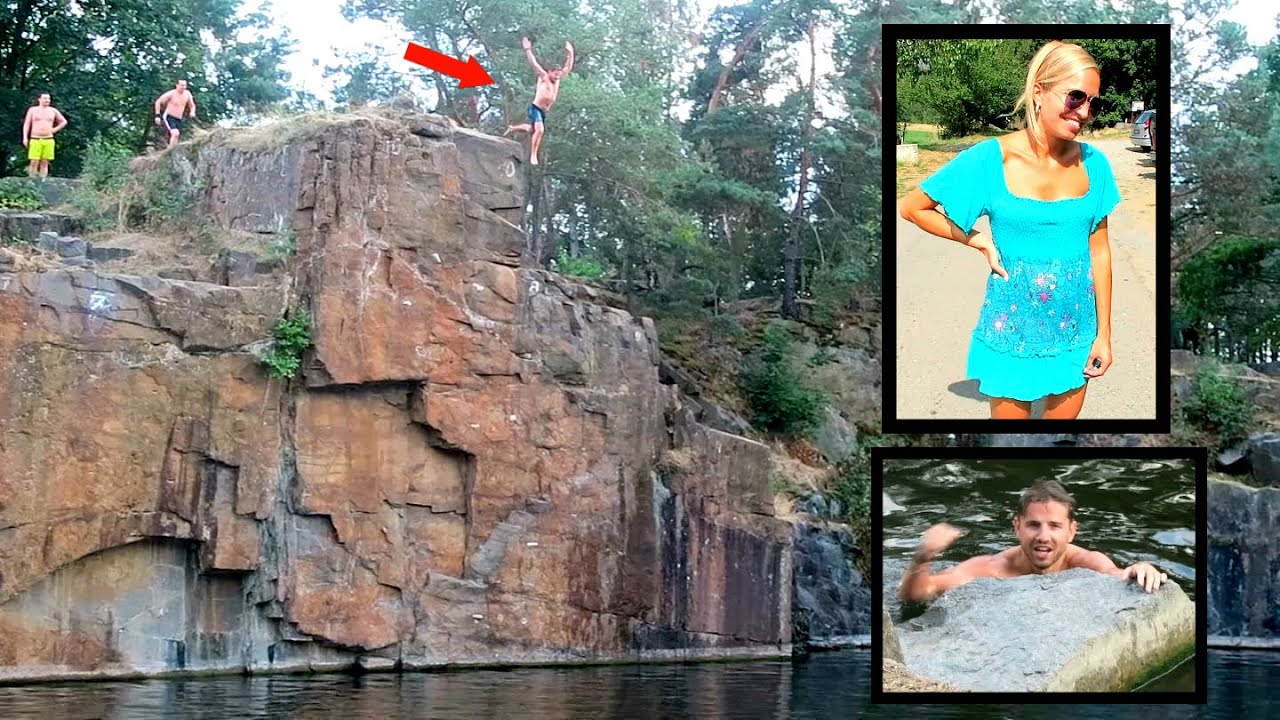 CLIFF JUMP CHALLENGE - YouTube
