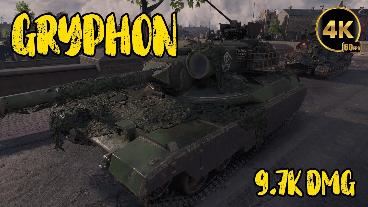 World Of Tanks Gryphon (9.7k Damage) - YouTube