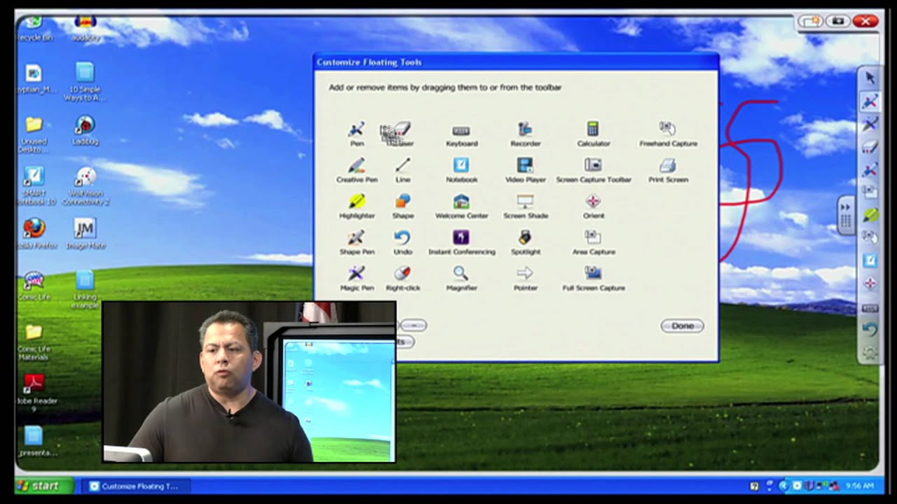 Smart Board 101 - Modify Floating Tool Bar - YouTube