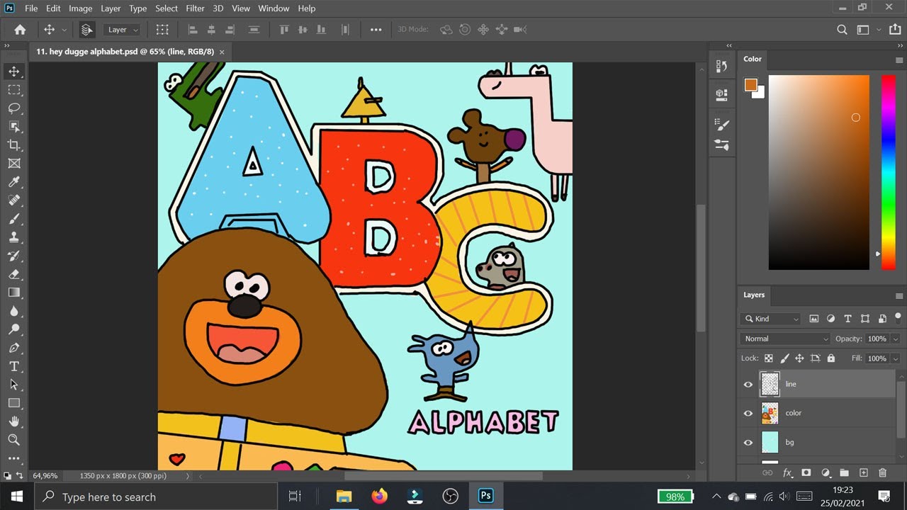 ABC alphabet hey duggee - coloring story - YouTube