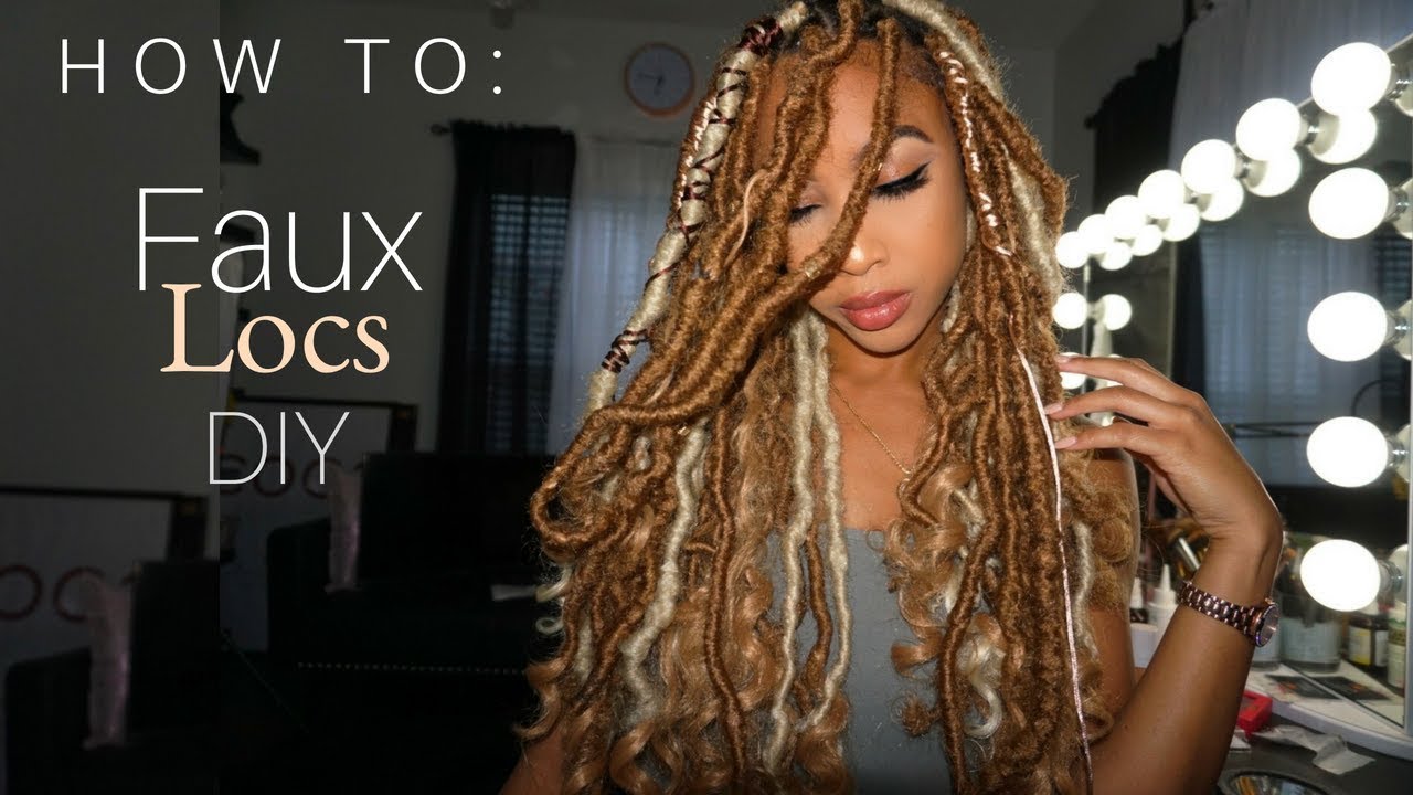 How To Faux Locs DIY | Bellas Beauty - YouTube