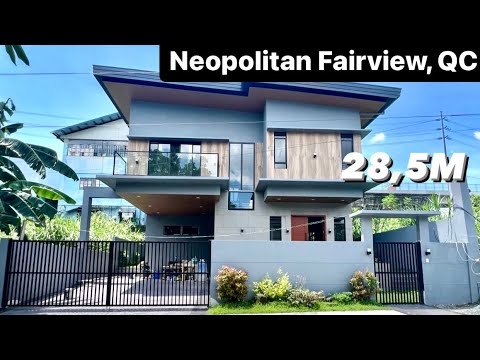 Brand New Modern Home, 5BR 4 Car Garage, In Neopolitan Fairview, Quezon ...