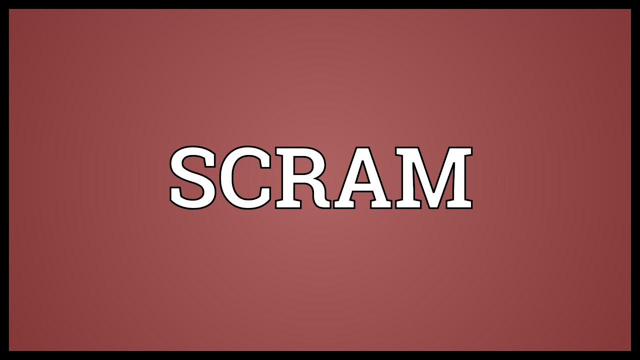 SCRAM Meaning - YouTube