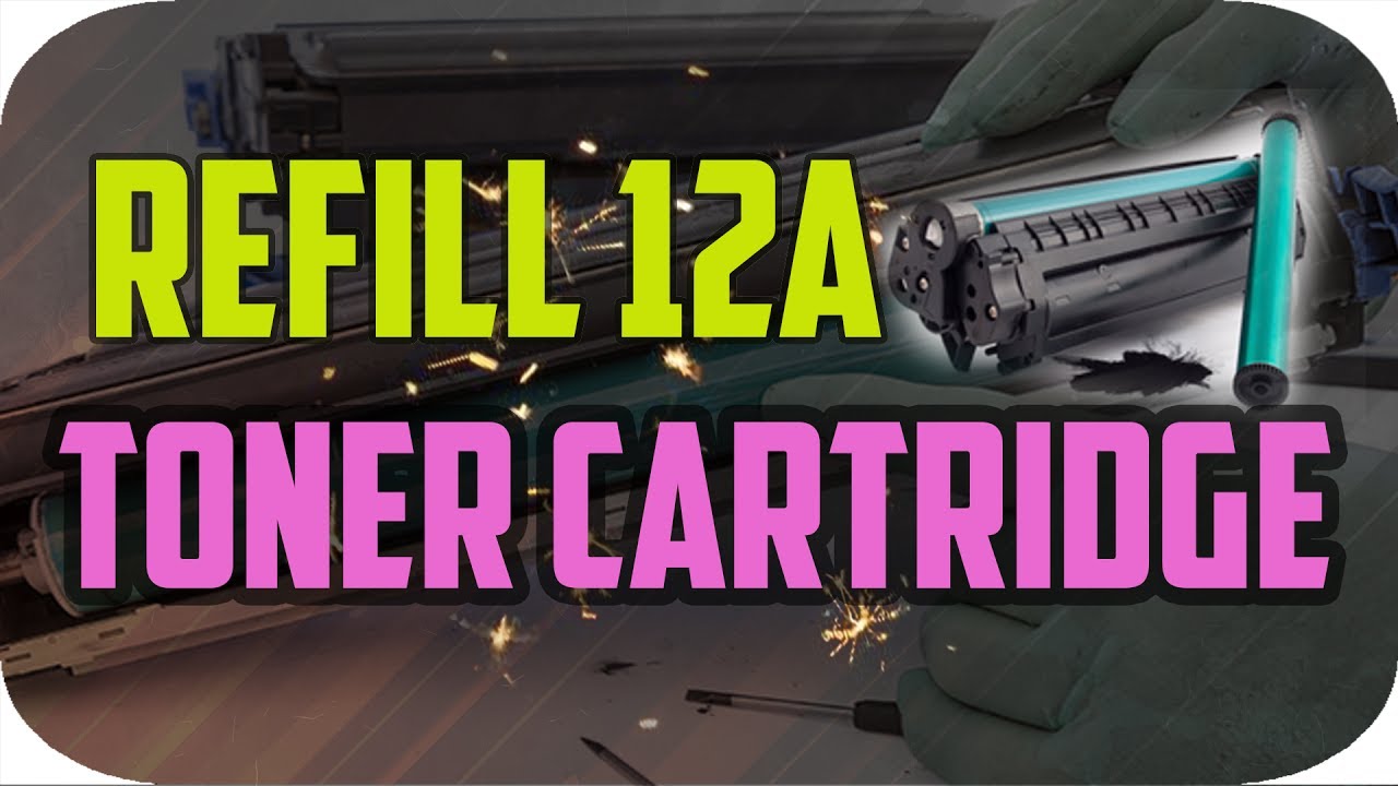 how to refill toner cartridge - YouTube