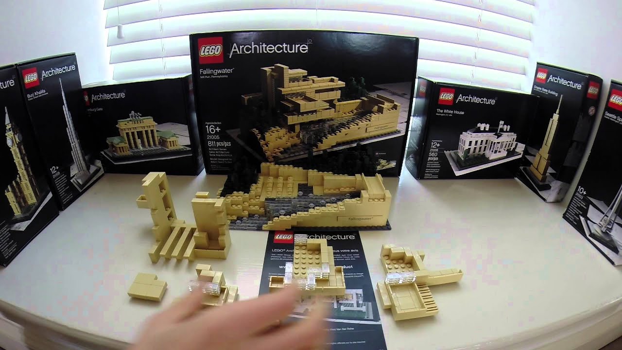 Falling water Lego Architecture: Review - YouTube