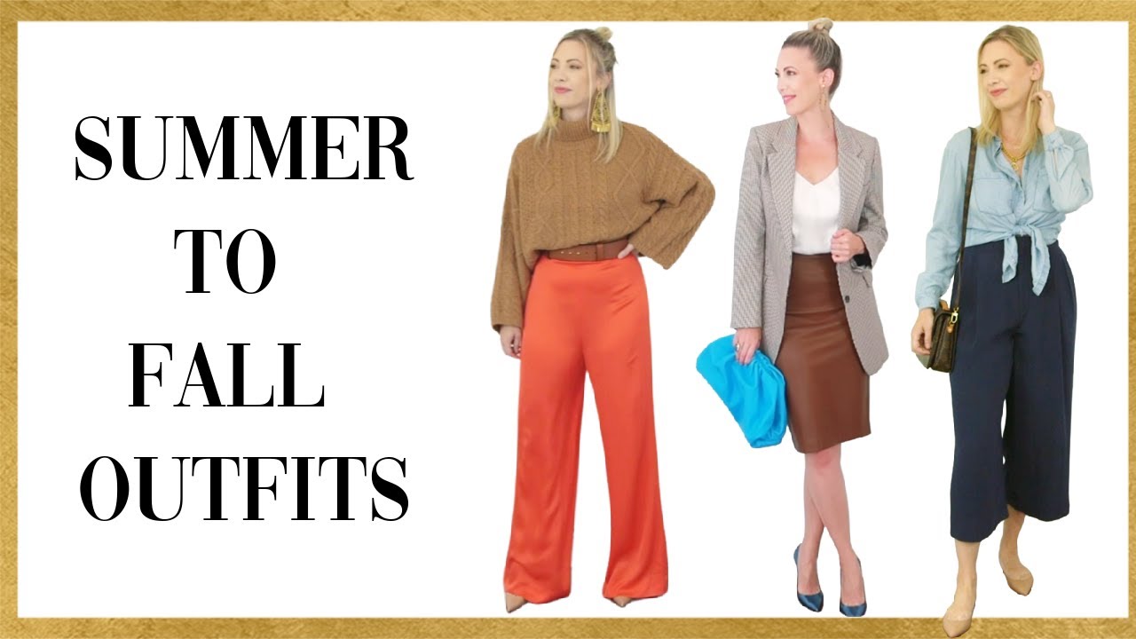 HOW TO TRANSITION OUTFITS SUMMER TO FALL - YouTube