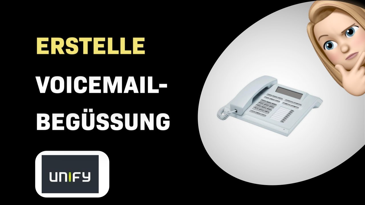 Wie erstelle ich eine Voicemail-Begrüßung mit dem Unify OpenStage 30 T? - YouTube