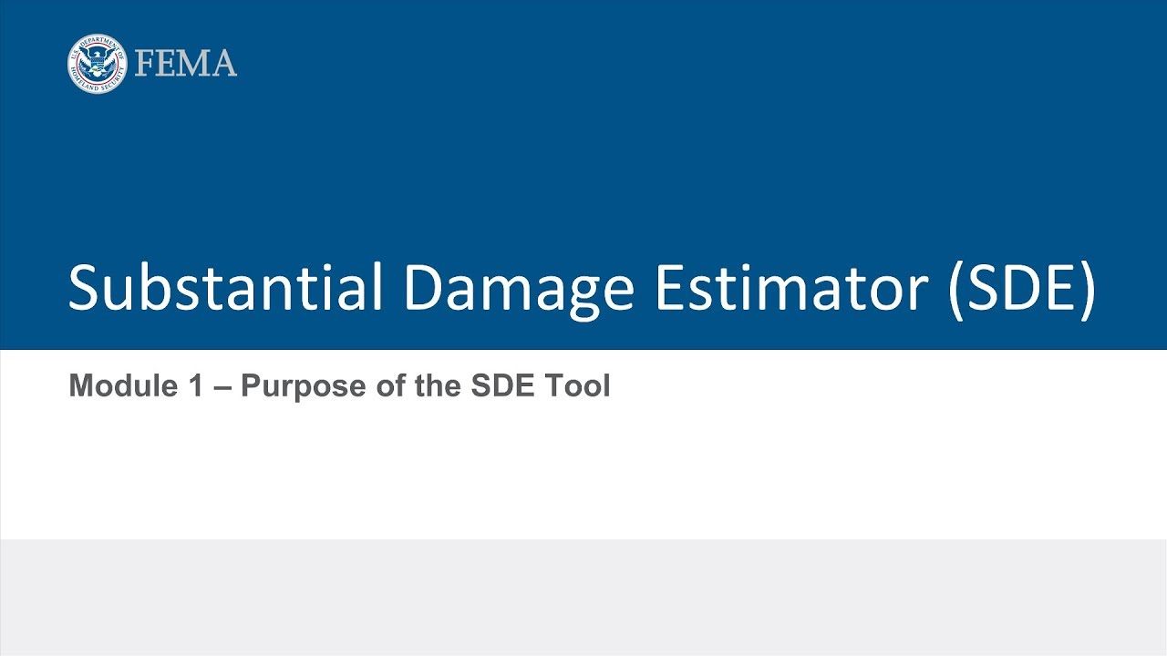 SDE Module 1 - Purpose of the SDE Tool - YouTube
