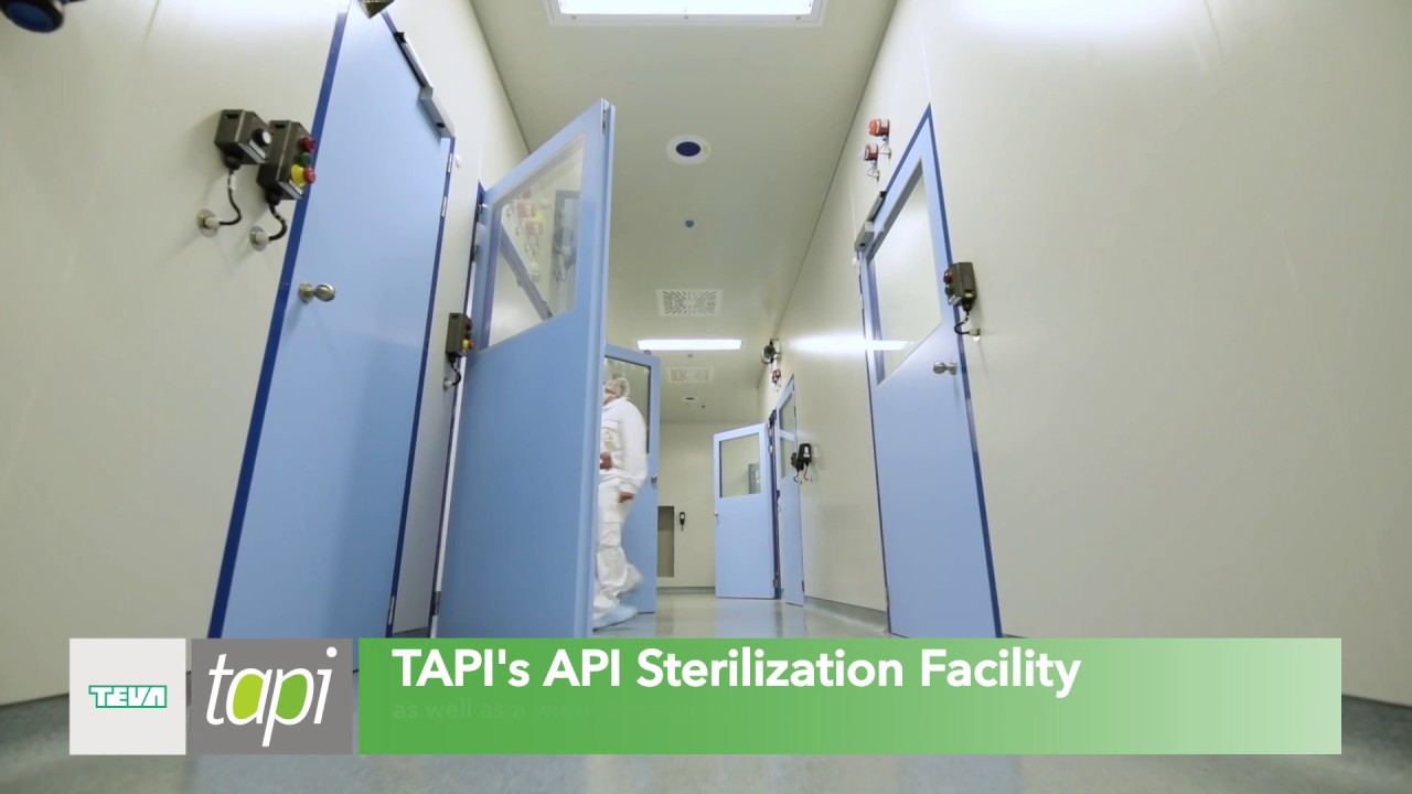TAPI API Sterilization service - facility preview (Prior to cGMP ...
